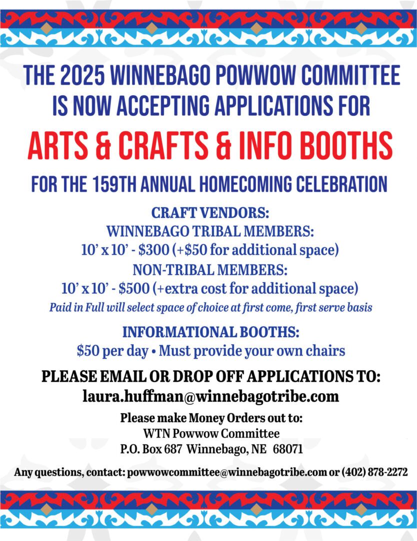 Winnebago Pow Wow 2024 - Winnebago Tribe of Nebraska