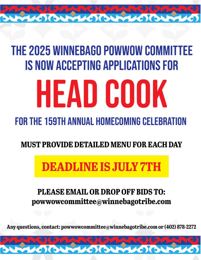 Winnebago Pow Wow 2024 - Winnebago Tribe of Nebraska